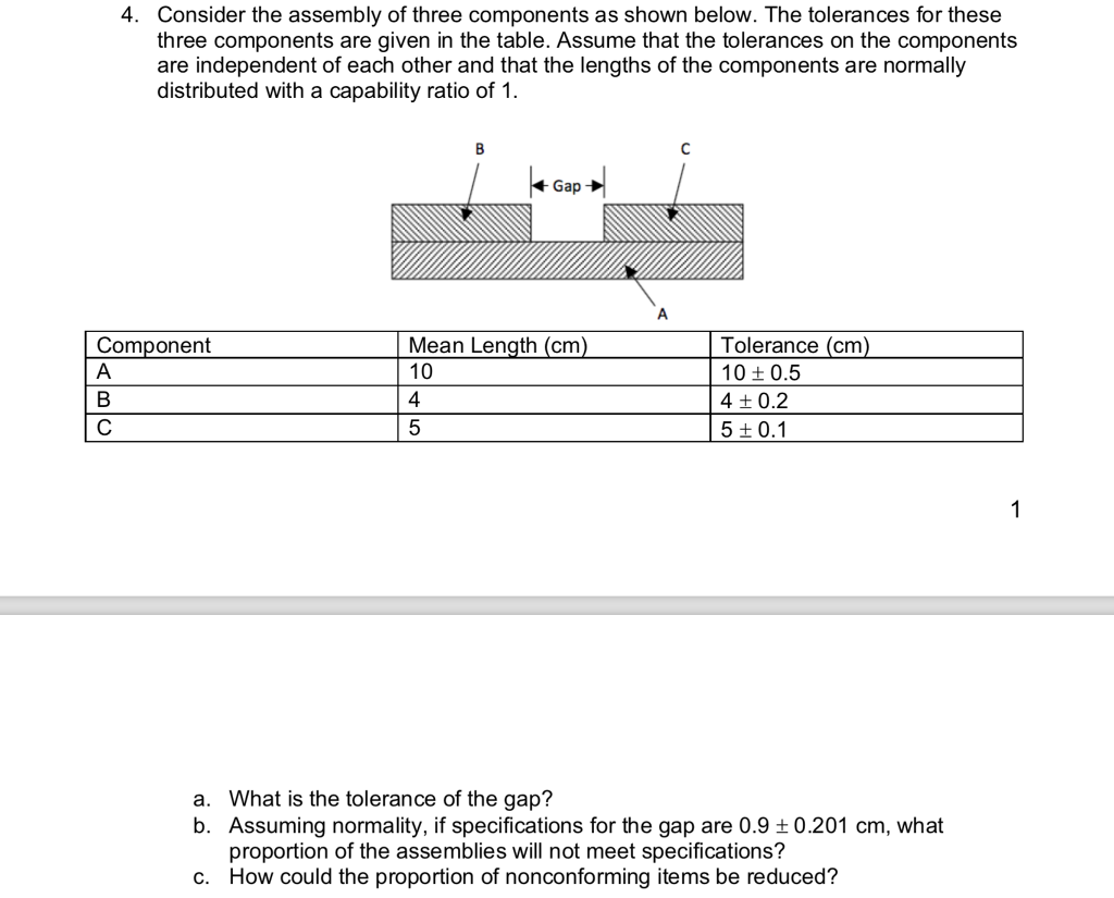 Solved 4. Consider the assembly of three components as shown | Chegg.com