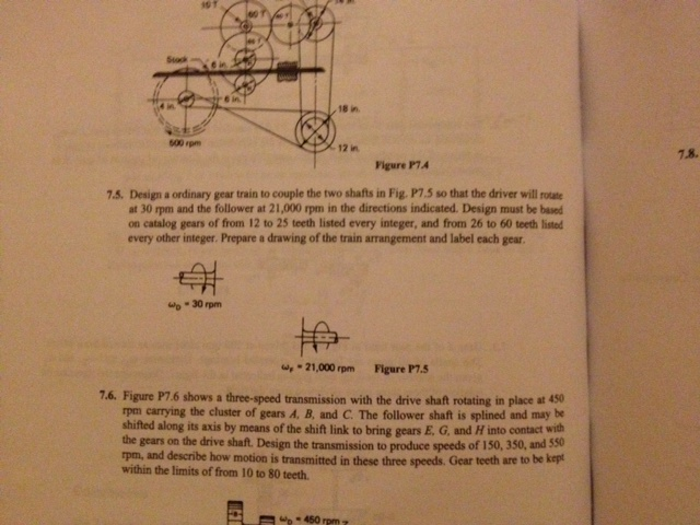 Design a ordinary gear train lo couple (he two shafts | Chegg.com