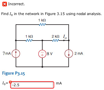 Solved Find I0 in the network in Figure 3.15 using nodal | Chegg.com