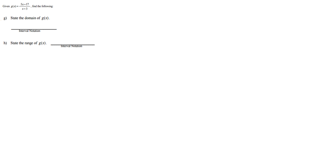 Solved Given G x 5x 17 x 3 Find The Following G Chegg