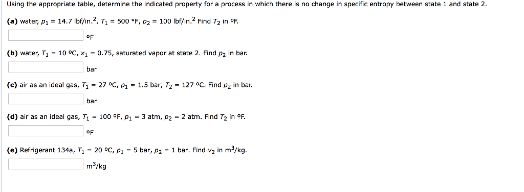 Solved Using the appropriate table, determine the indicated | Chegg.com