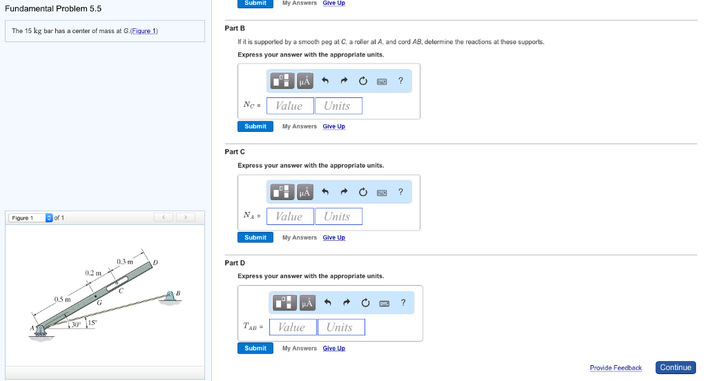 Solved Submit My Answers Give Up Fundamental Problem 5.5 | Chegg.com