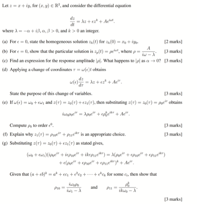 Solved Let z = x + iy, for (x, y) epsilon R^2, and consider | Chegg.com
