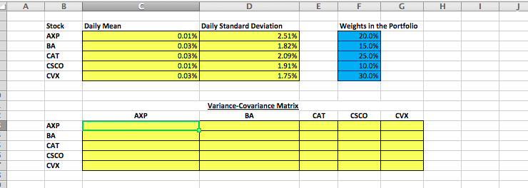 BASED OFF OF THE INFO GIVEN, FIND THE VARIANCE COVAR | Chegg.com