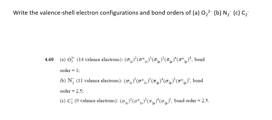 Solved write the valence-shell electron configurations and | Chegg.com