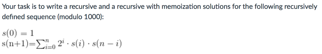 Solved Your Task Is To Write A Recursive And A Recursive