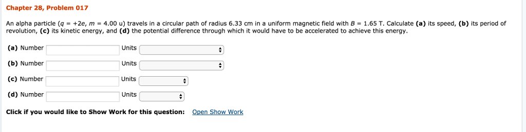 Solved An alpha particle (q = +2e, m = 4.00 u) travels in a | Chegg.com