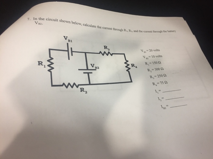 Solved In the circuit shown below, calculate the current | Chegg.com