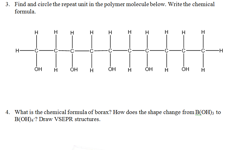Solved Find And Circle The Repeat Unit In The Polymer