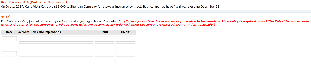 Solved Brief Exercise 4-6 (Part Level Submission) On July 1, | Chegg.com