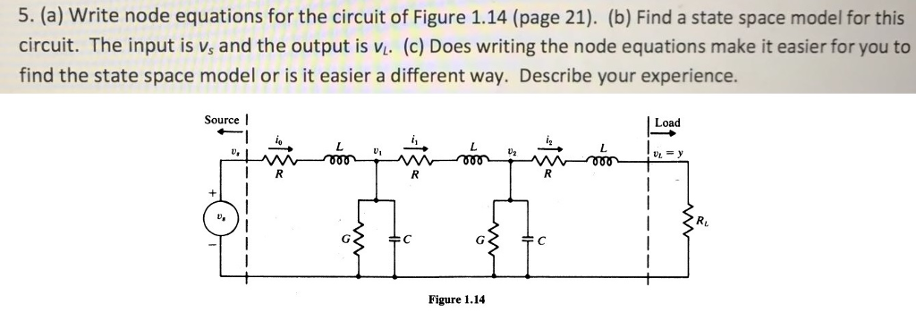 Solved A Write Node Equations For The Circuit Of Figure