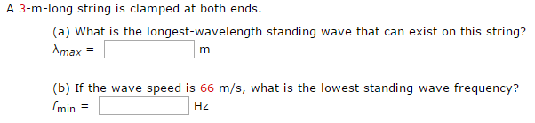 Solved A 3-m-long string is clamped at both ends. (a) What | Chegg.com