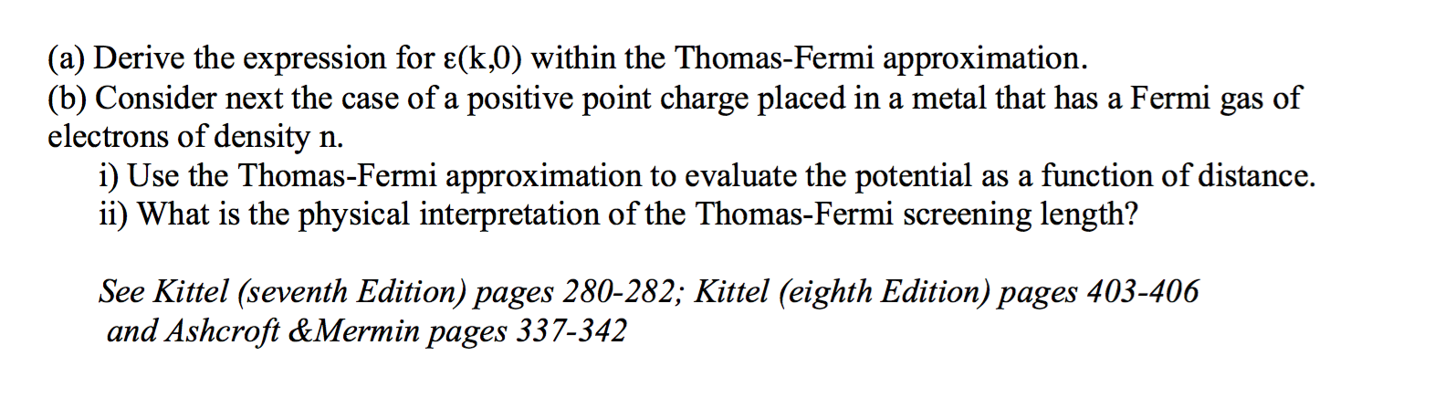 Derive the expression for epsilion(k,0) within the | Chegg.com