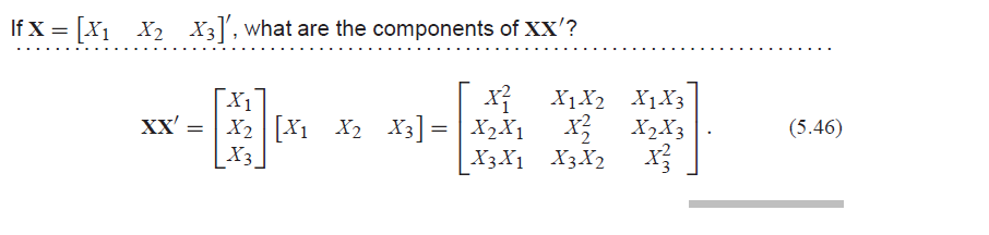 Vector Covariance The covariance ofa random vector X | Chegg.com