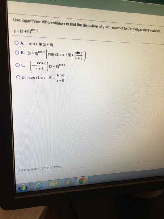Solved Use logarithmic differentiation to find the | Chegg.com