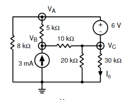 Solved Determine the node voltages Va, Vb, Vc, and the | Chegg.com