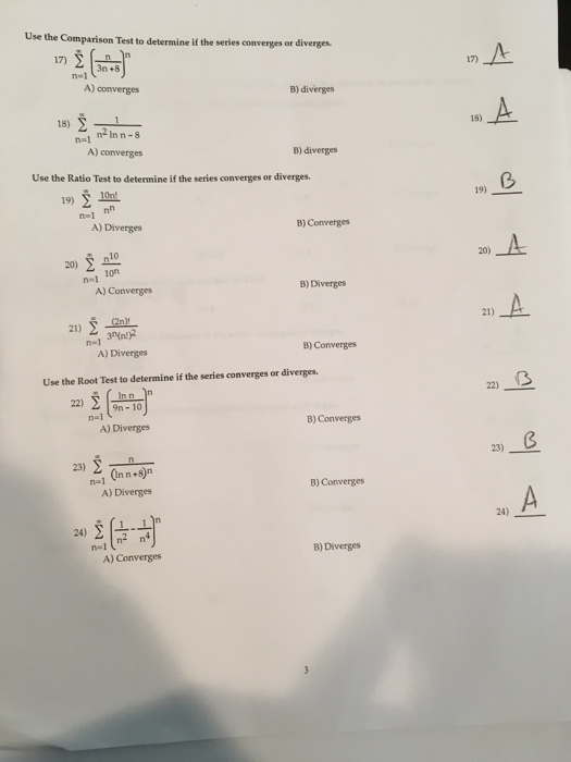 Solved Use the Companion Test to determine if the series | Chegg.com