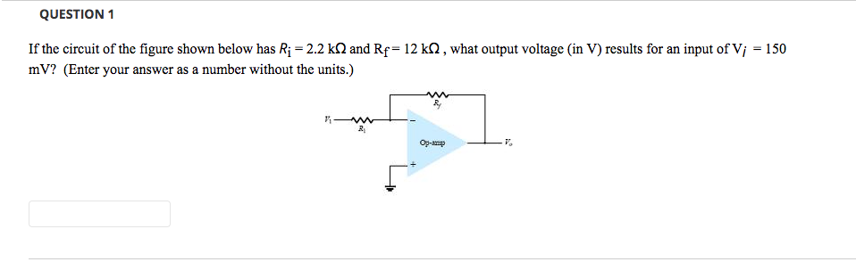 Solved QUESTION 1 If the circuit of the figure shown below | Chegg.com