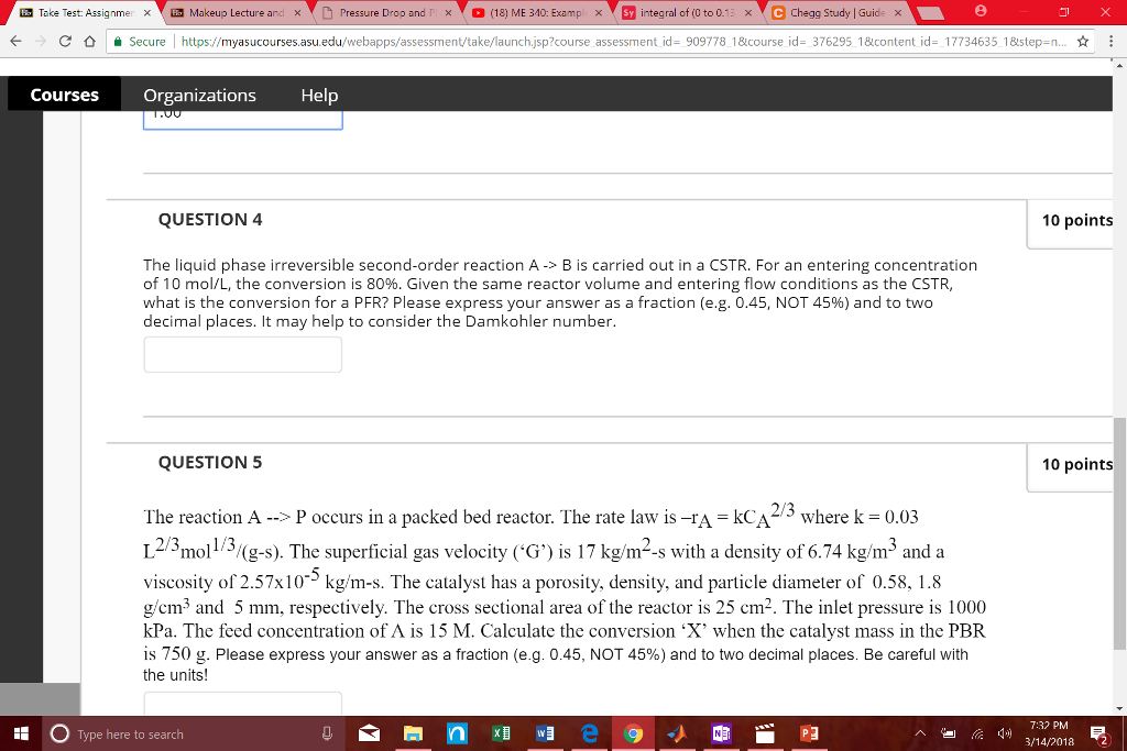 Chemical Engineering Archive | March 14, 2018 | Chegg.com