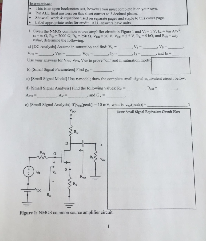Solved This is an open book/notes test, however you must | Chegg.com