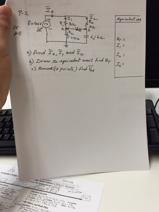 Solved a) Find I0, I1, and I2. b) Draw the equivalent | Chegg.com