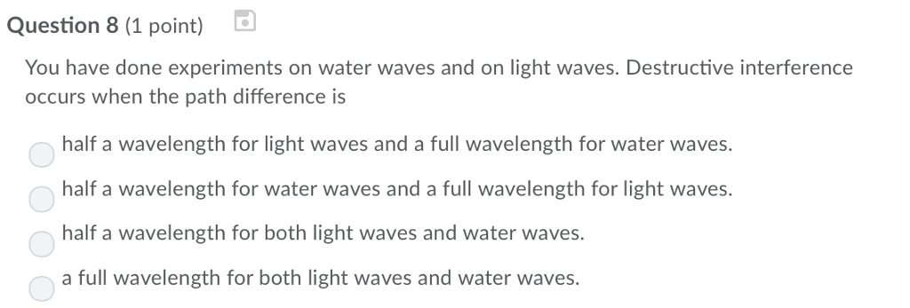Solved Question 8 (1 point) You have done experiments on | Chegg.com