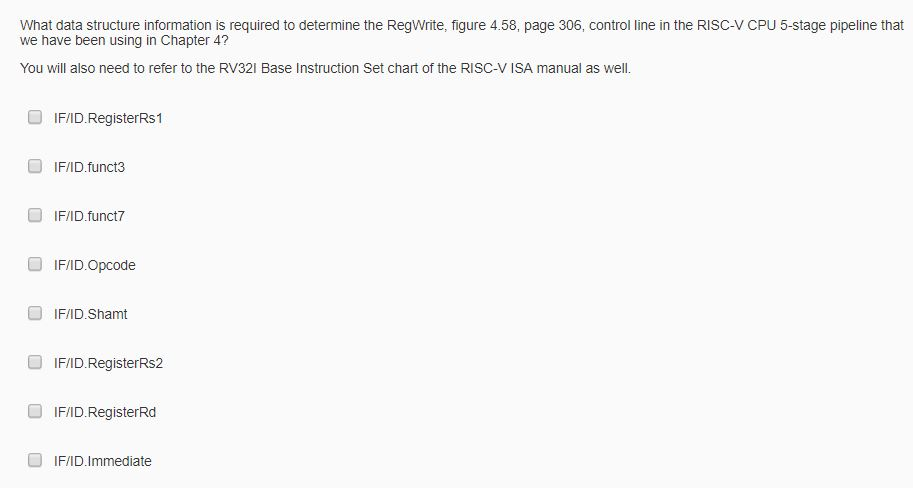 Solved What data structure information is required to | Chegg.com
