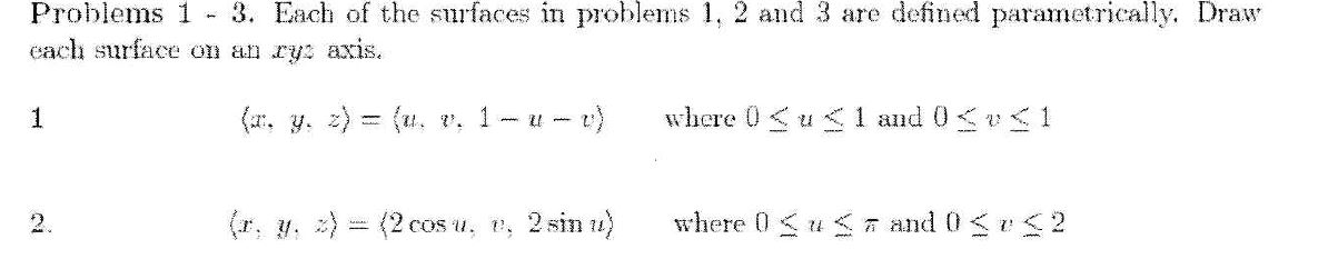 Solved 1. Let Sp be the planar surface described by the | Chegg.com