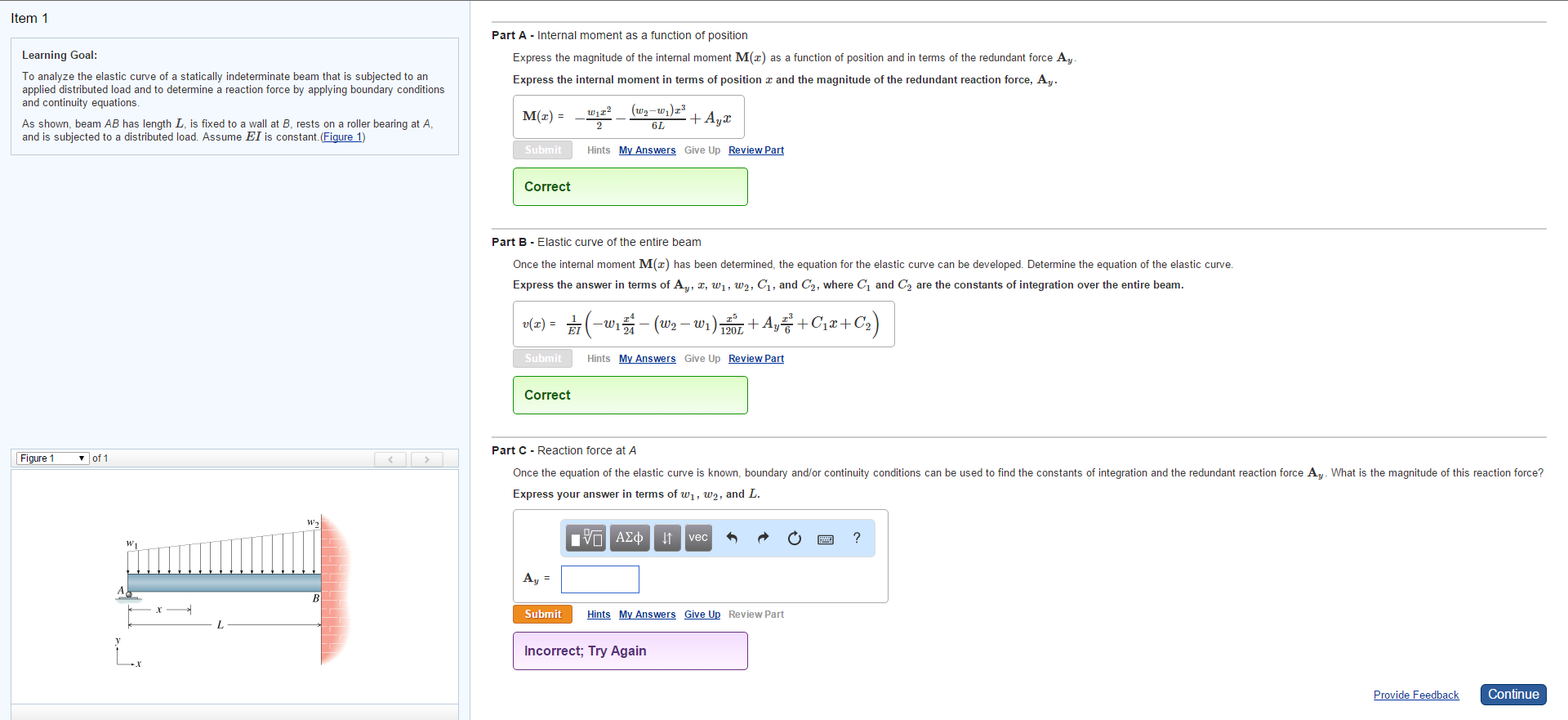 Solved To analyze the elastic curve of a statically | Chegg.com