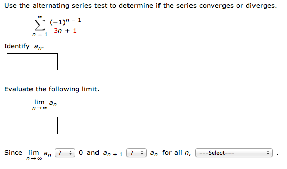 Solved Use the alternating series test to determine if the | Chegg.com