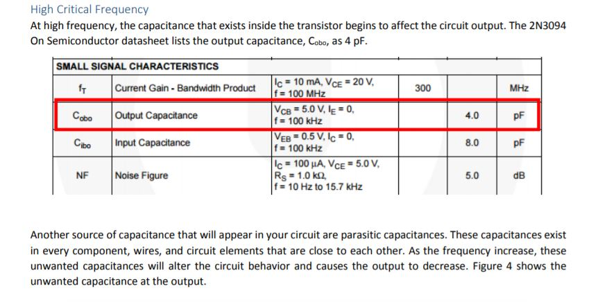 Solved Calculate the theoretical high critical frequency of | Chegg.com