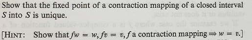 Solved Show that the fixed point of a contraction mapping of | Chegg.com