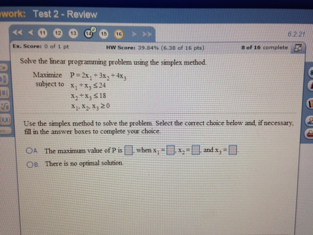 Solve the linear programming problem using the | Chegg.com