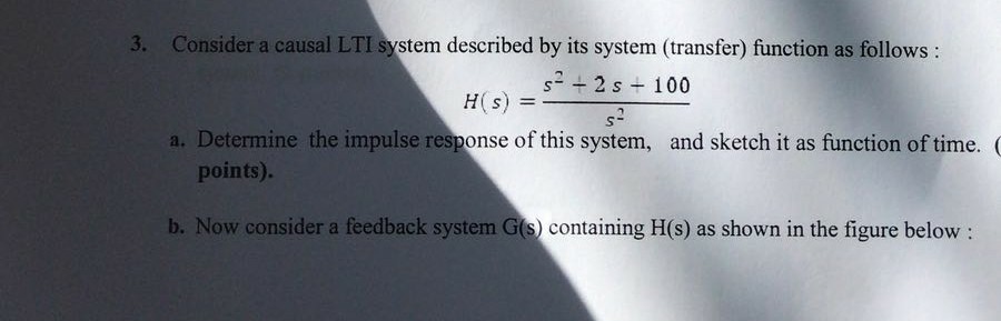 Solved 3. Consider a causal LTI system described by its | Chegg.com