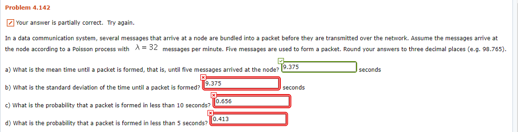 Solved Problem 4.142 Your answer is partially correct. Try | Chegg.com