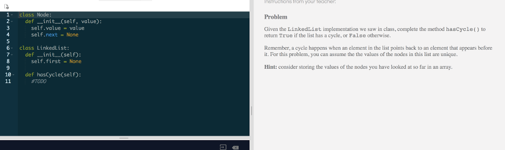 Solved nstructions from your teacher class Node: Problem 2 | Chegg.com