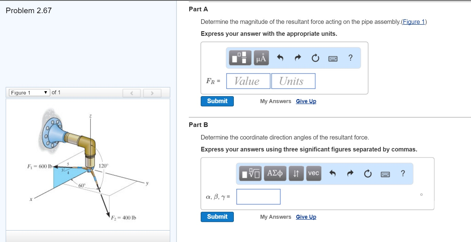 Solved Determine The Magnitude Of The Resultant Force Acting