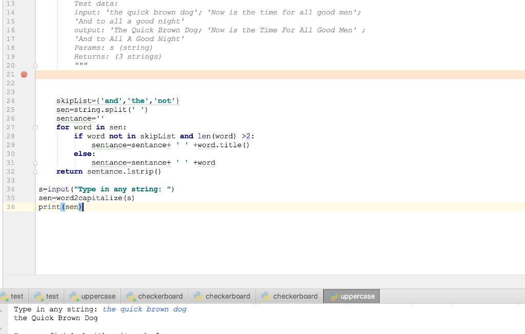 Solved PYTHON- Please look at the following code. Look at | Chegg.com