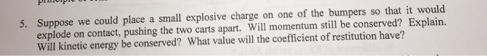 Solved Suppose we could place a small explosive charge on | Chegg.com
