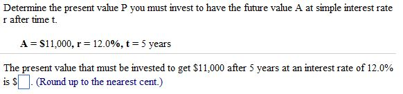 Solved Determine the present value P you must invest to have | Chegg.com