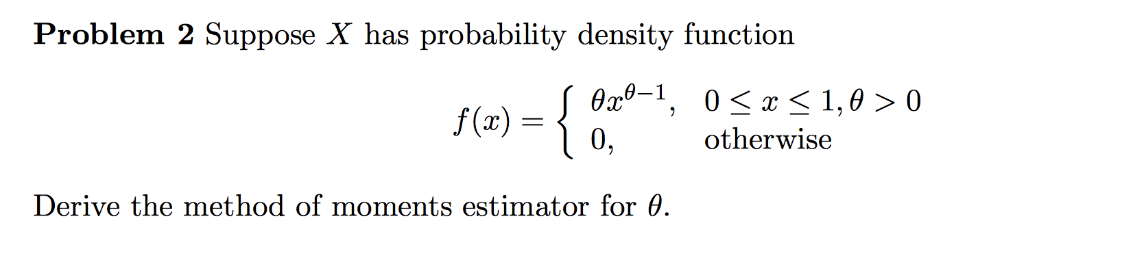 Solved Suppose X has probability density Function f(x) = { | Chegg.com