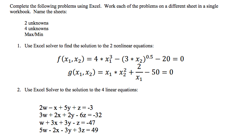 Solved can u show me how to do these by using excl, u can | Chegg.com