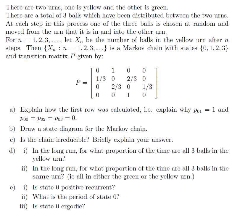 Solved There are two urns, one is yellow and the other is | Chegg.com