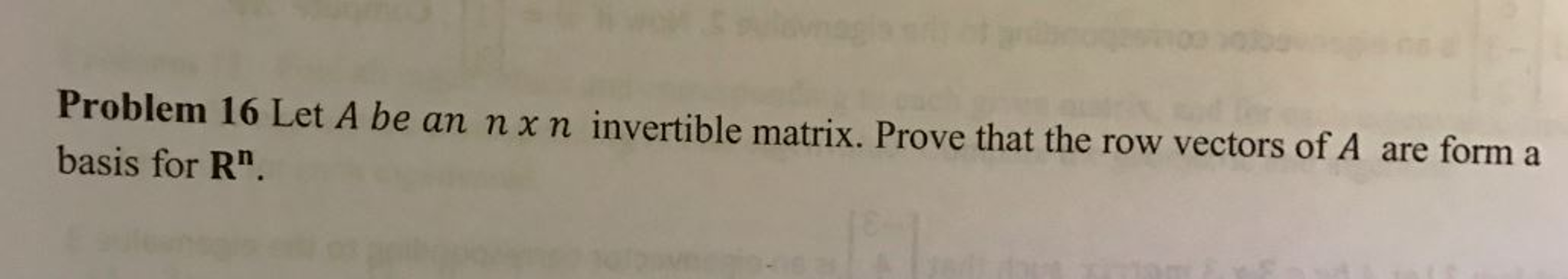Solved Let A be an n times n invertible matrix. Prove that | Chegg.com