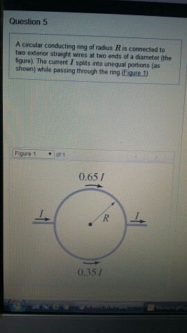 Solved Question 5 A circular conducting ring of radius R is | Chegg.com