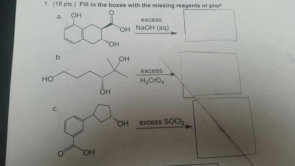 Solved 1. (18 pts.) Fill in the boxes with the missing | Chegg.com Solved 1. (18 pts.) Fill in the boxes with the missing | Chegg.com