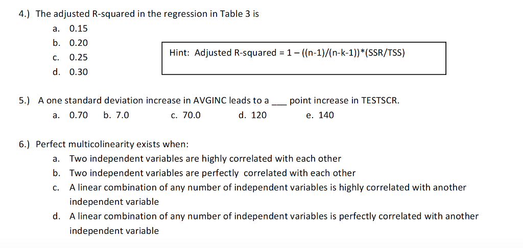 Solved Table 1: Variable Descriptions Variable Description | Chegg.com