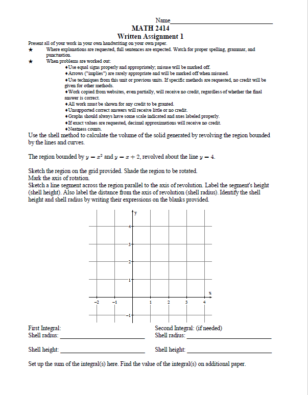 Solved Present: all of your work in your own handwriting on | Chegg.com