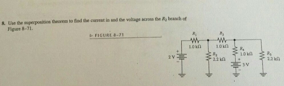 Solved 8 Use The Superposition Theorem To Find The Current