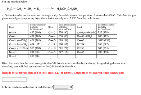 Solved For the reaction below a Determine whether the | Chegg.com